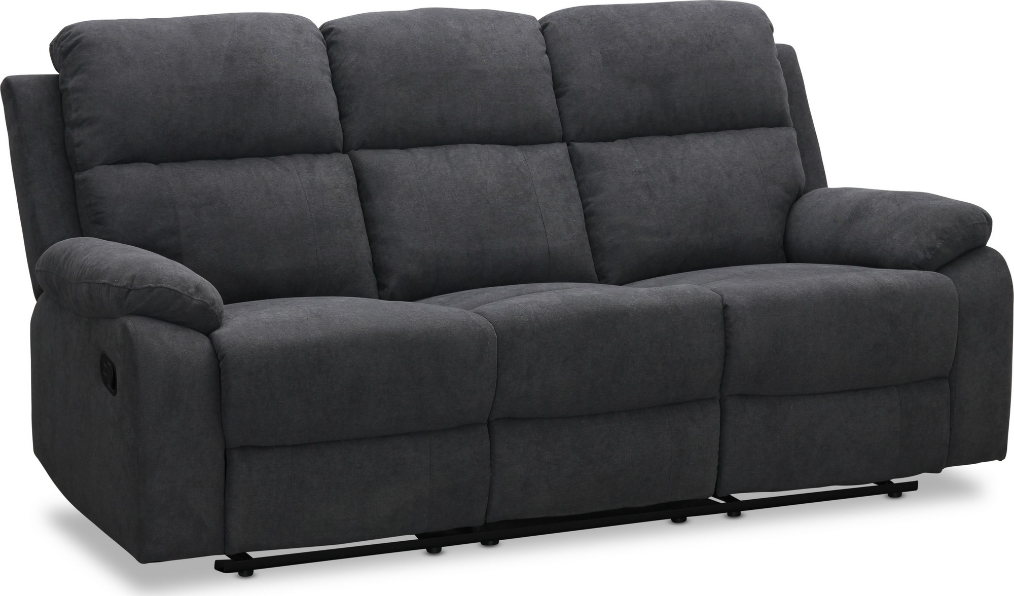 Manuelles 3-Sitzer-Liegesofa Nevada - Grauer Stoff - Biosofas ...