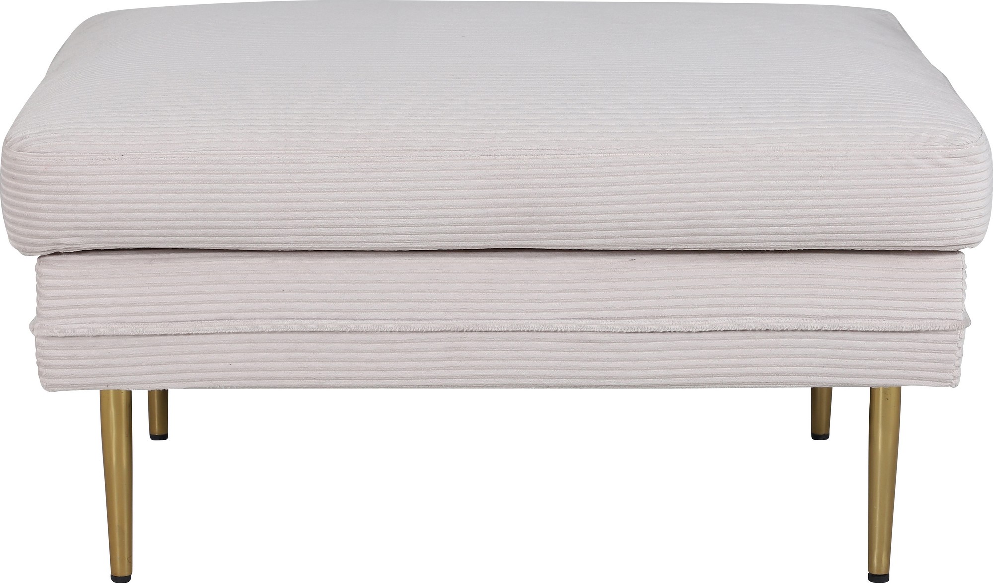 Savanna Hocker - Beige Kordsamt - Sitzkissen - Trendrum.at